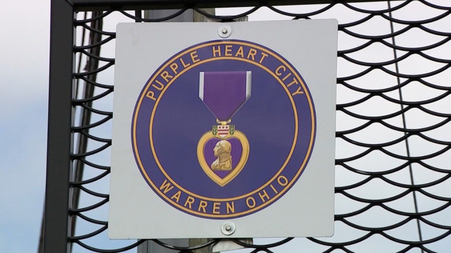 Warren recognized as Purple Heart city