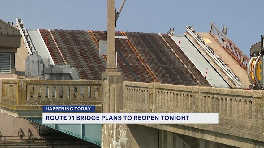 Shark River Bridge set to reopen tonight following monthslong repairs