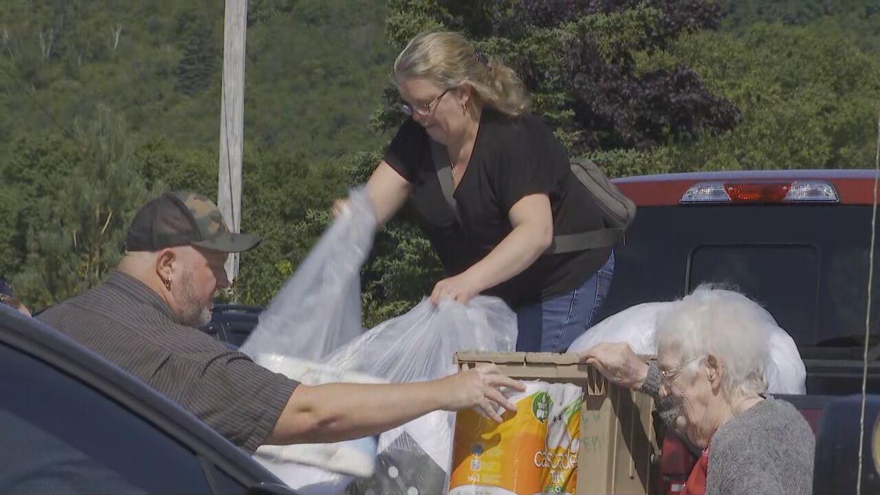 A new evacuation centre has opened up, as Ochre Pit Cove and Salmon ...