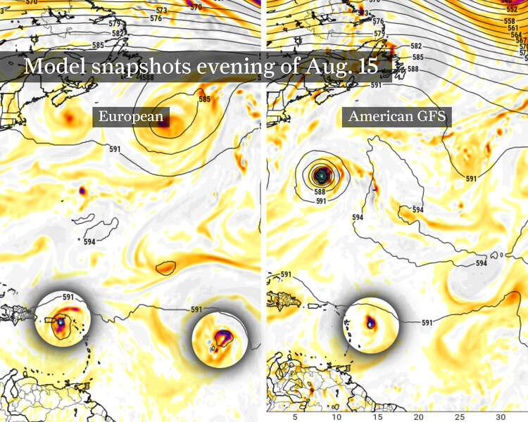 Mid-Atlantic tropical hotspot draws added attention. Where could Invest ...