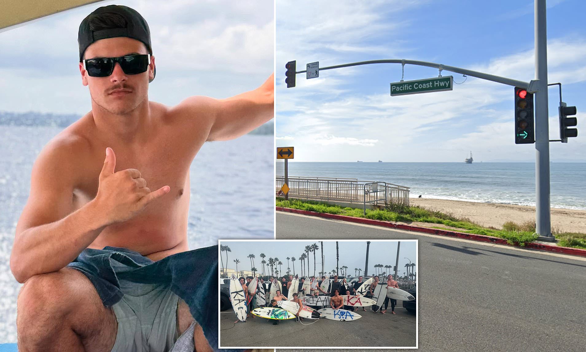 Rising star surfer, 20, dies in freak accident after letting car tow him while he rode e-bike