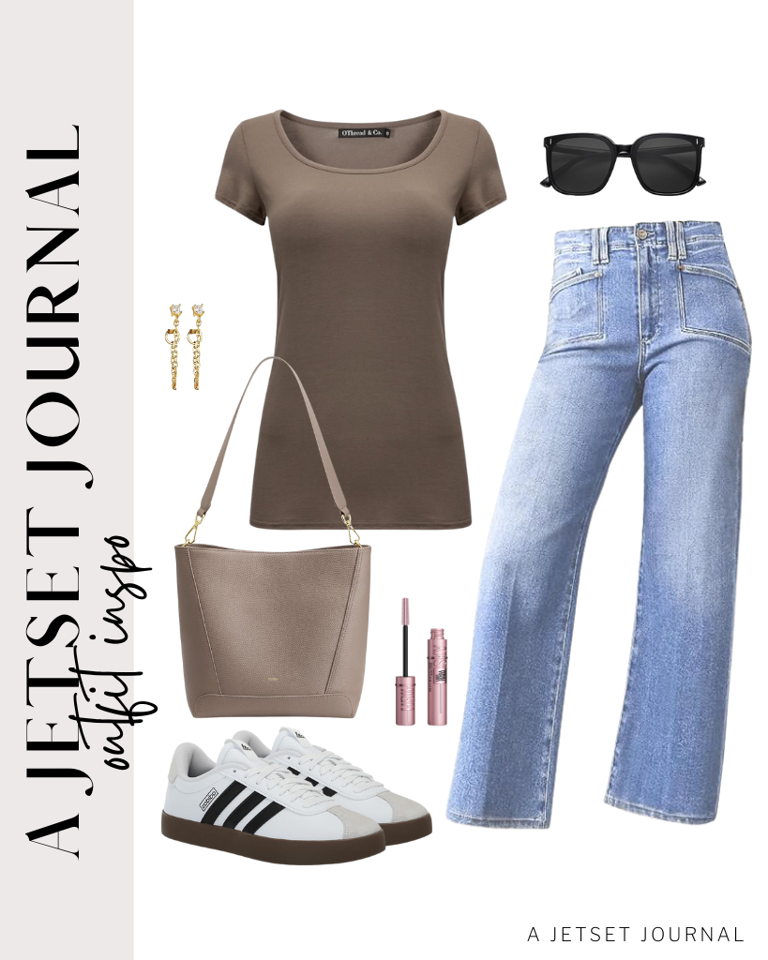 You'll Love These Simple Outfits With Jeans and Tees