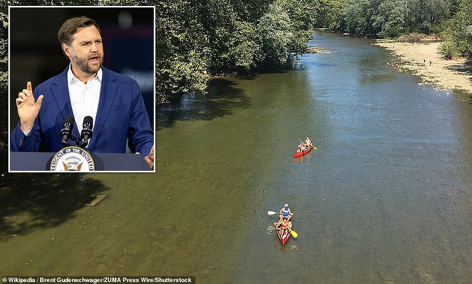 Report: Vance's Secret Service raised river water levels for canoeing trip