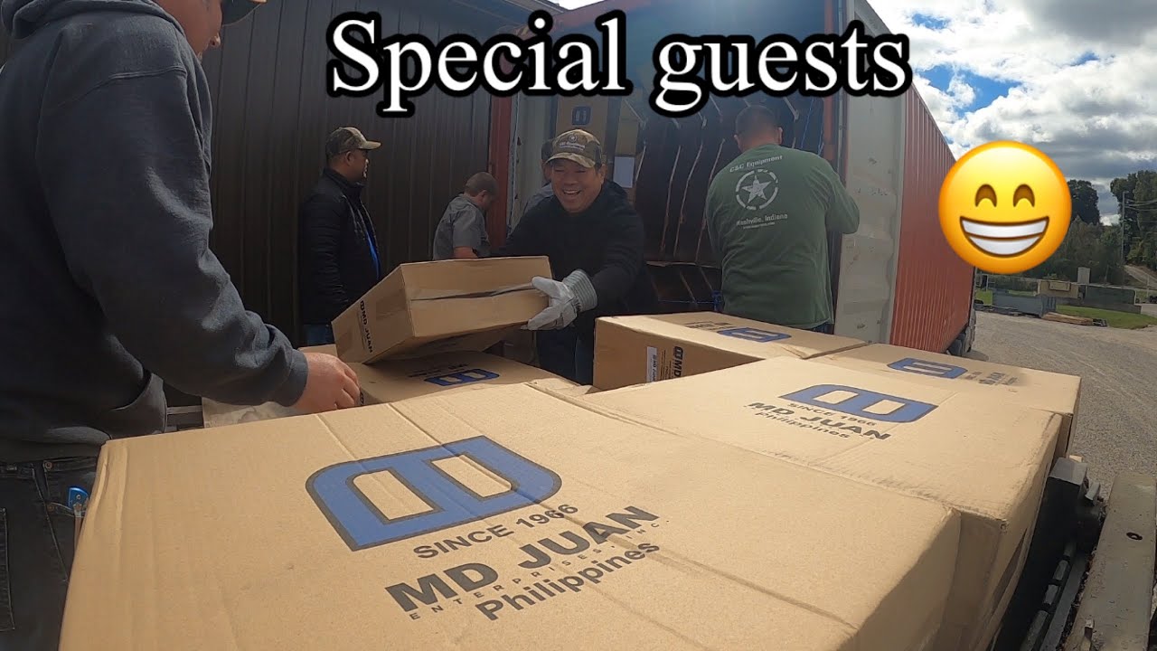Unloading 40 Feet of Jeep Parts