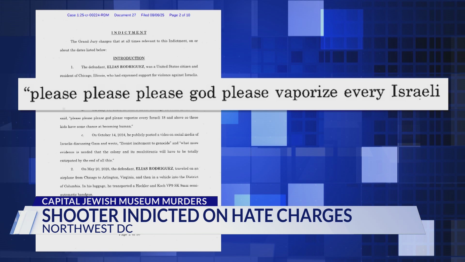 DC Jewish Museum shooter indicted on hate charges