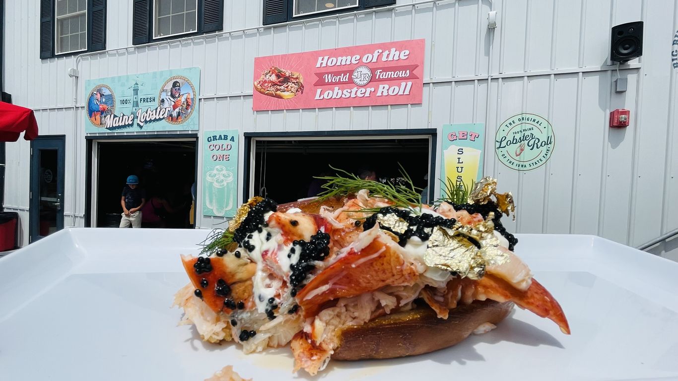 We tried this over-the-top Iowa State Fair $100 lobster roll