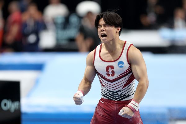 Asher Hong leads after Day 1 at U.S. gymnastics championships
