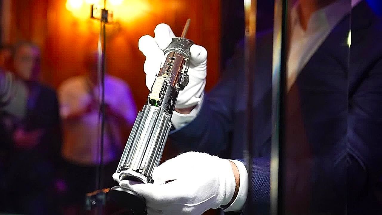 Darth Vader's lightsaber goes on display ahead of multi-million-dollar auction