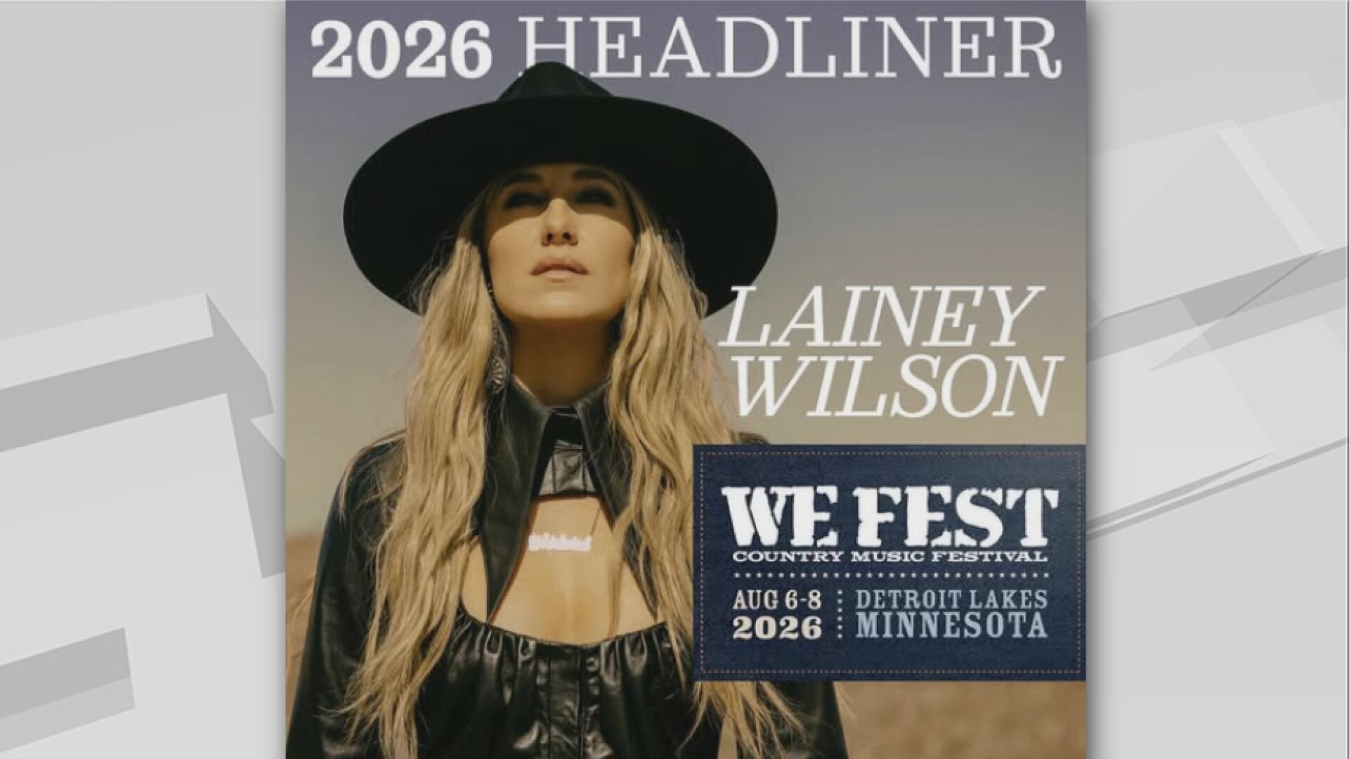 WE Fest announces its first 2026 headliner
