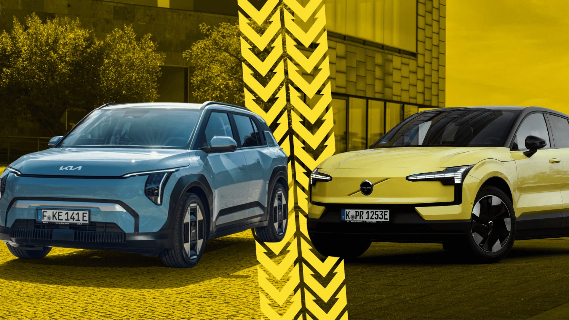 Kia EV3 vs Volvo EX30, compact EVs clash with style and speed