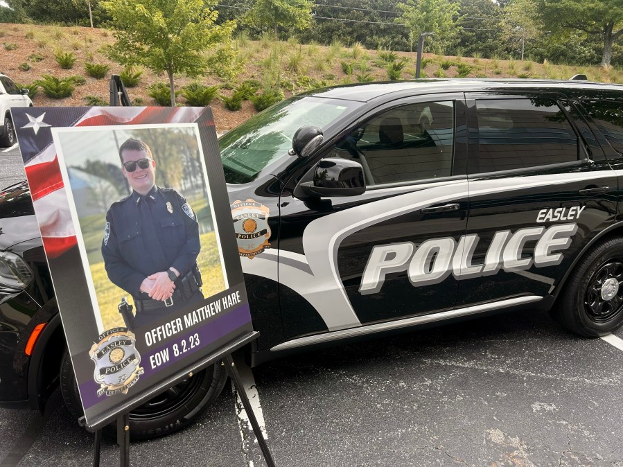 Community unites to honor fallen Easley Police Officer