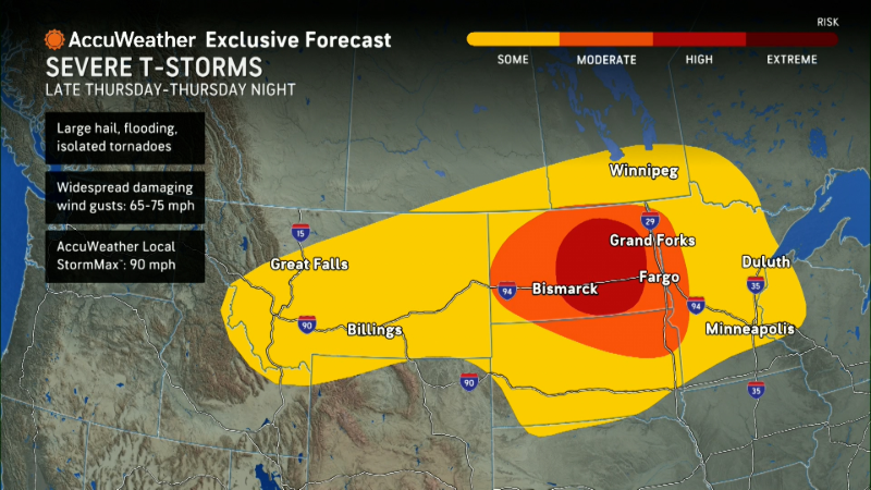 Storm chasers watch the potential for damaging winds as storms fire up ...
