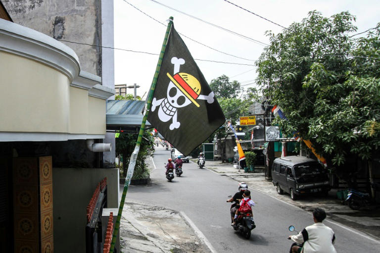 Indonesia cracks down on pirate protest flag