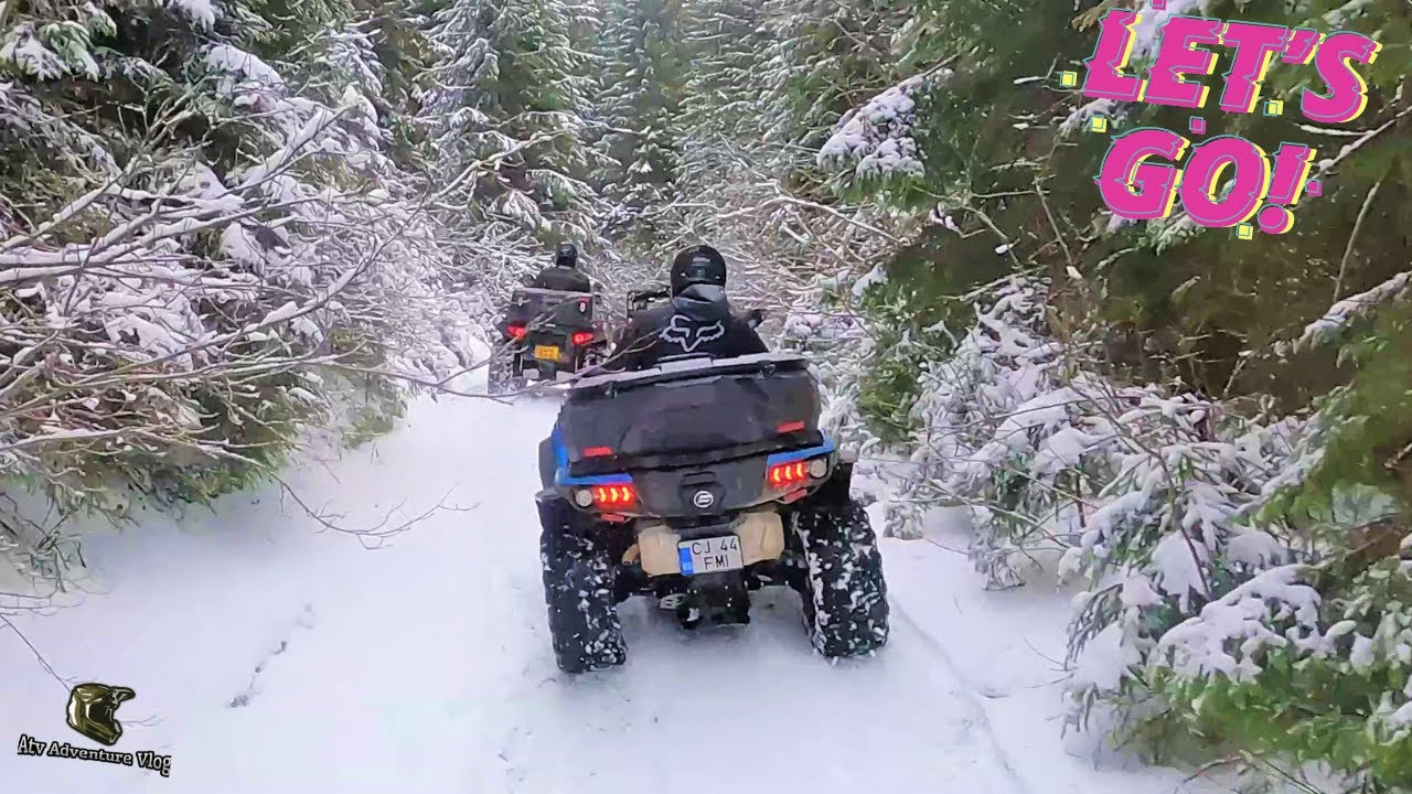 ATV Snow Trail Adventure – Can-Am vs CfMoto vs Polaris in Deep Snow