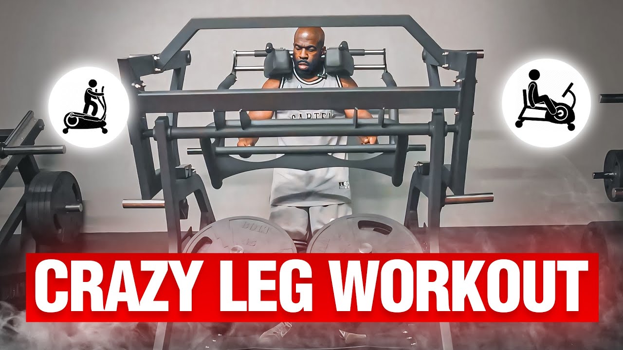 Crazy Leg Day Workout Pushes Limits in Gym Challenge