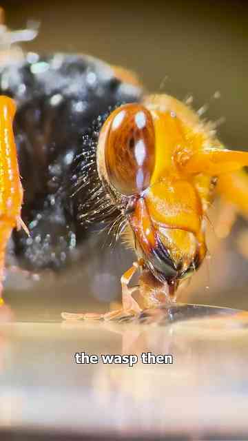 HUGE WASP tried to STING ME under the microscope!
