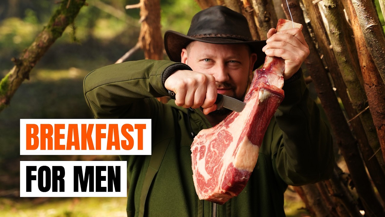 ASMR in the Forest: He Cooks Breakfast Like a True Outdoorsman