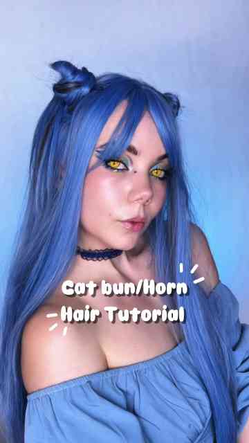 Cat Buns / Horns Hairstyle Tutorial – A Little Messy but Totally Worth It