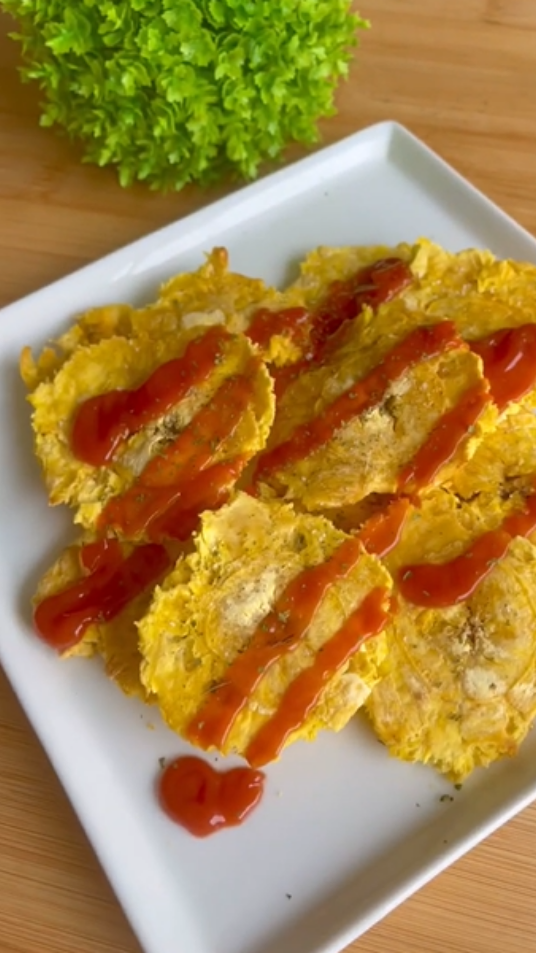 Tostones crujientes en la freidora de aire