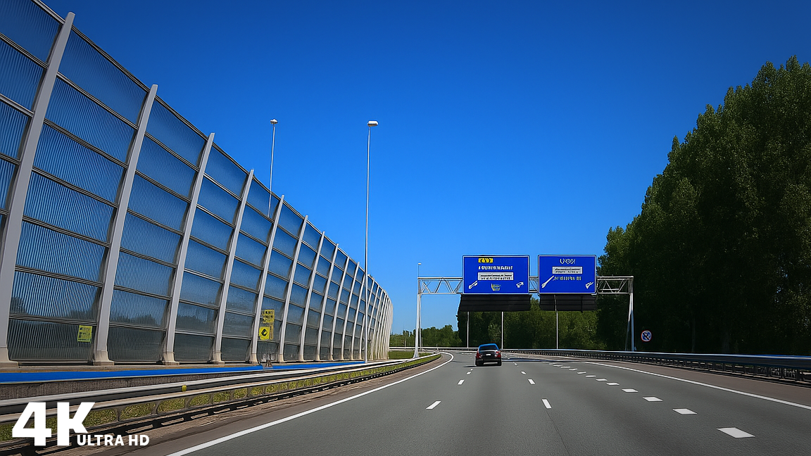 Netherlands Driving Tour – Amsterdam A10 Ring Highway (4K)