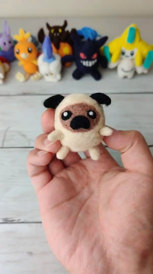 Needle Felted Pug – Too Cute to Handle!