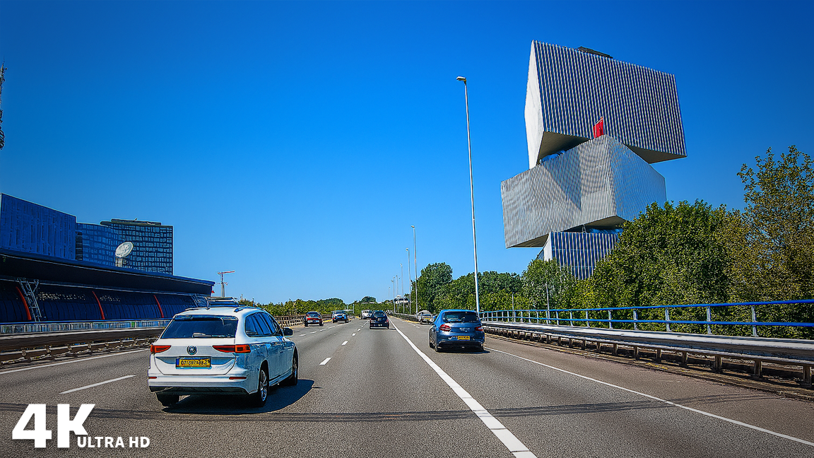 Amsterdam A10 Ring Road Drive in the Netherlands (4K)