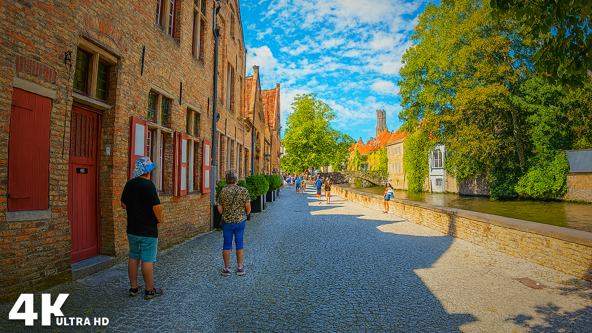 Promenade dans les rues historiques de Bruges, Belgique (4K)