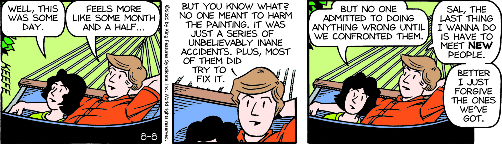 Sally Forth by Francesco Marciuliano; drawn by Jim Keefe