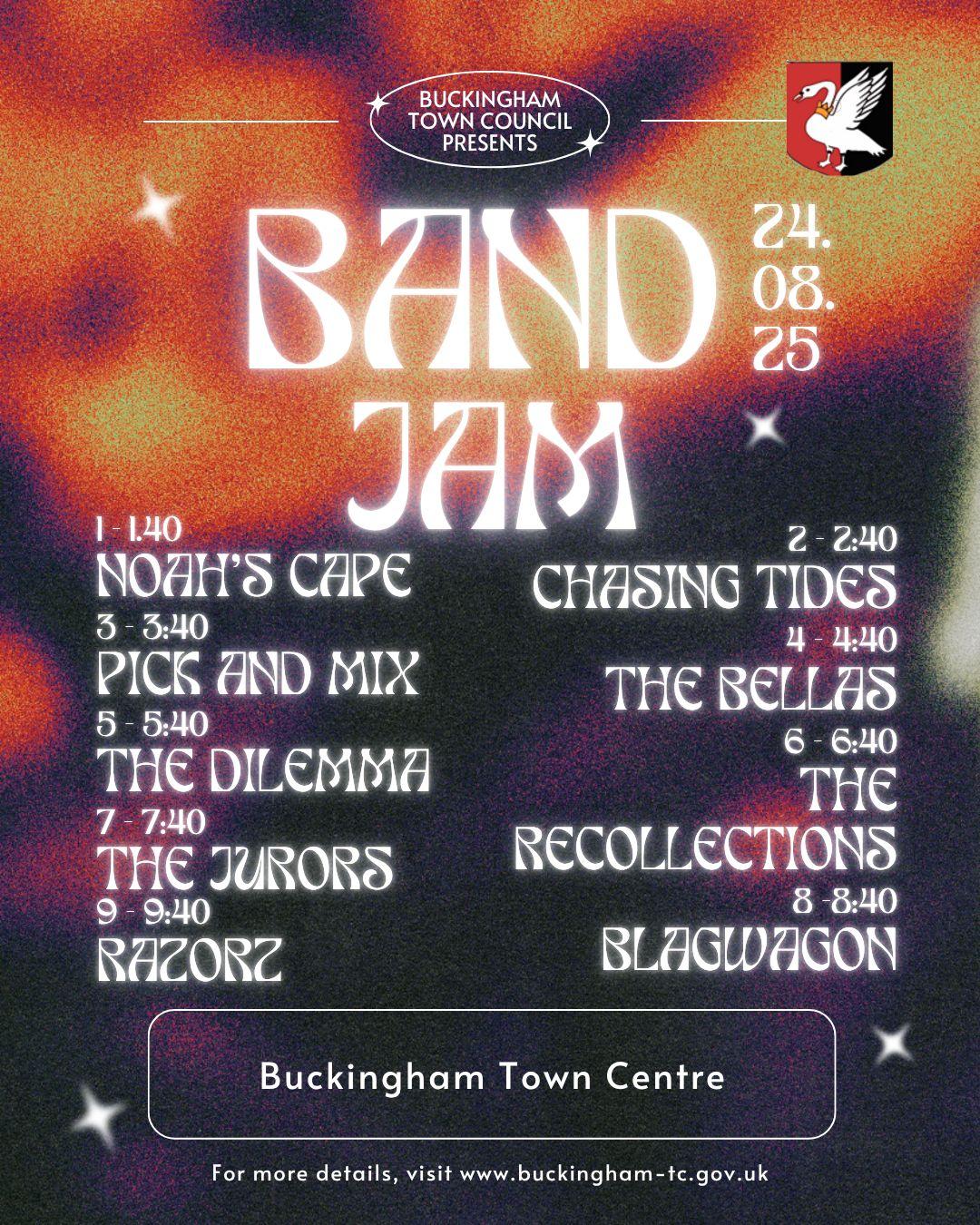 Bandjam 2025 to rock Buckingham town centre