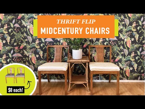 Restore midcentury chairs with an easy furniture flip