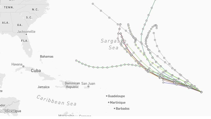 See latest spaghetti models, tracker map for Invest 96L