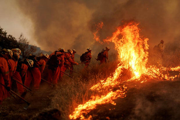 Canyon Fire in California near Lake Piru burns over 5,300 acres; all ...