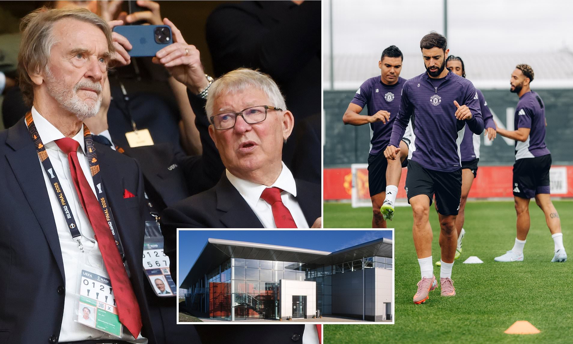 Sir Jim Ratcliffe re-opens Man United's Carrington training complex after £50m revamp