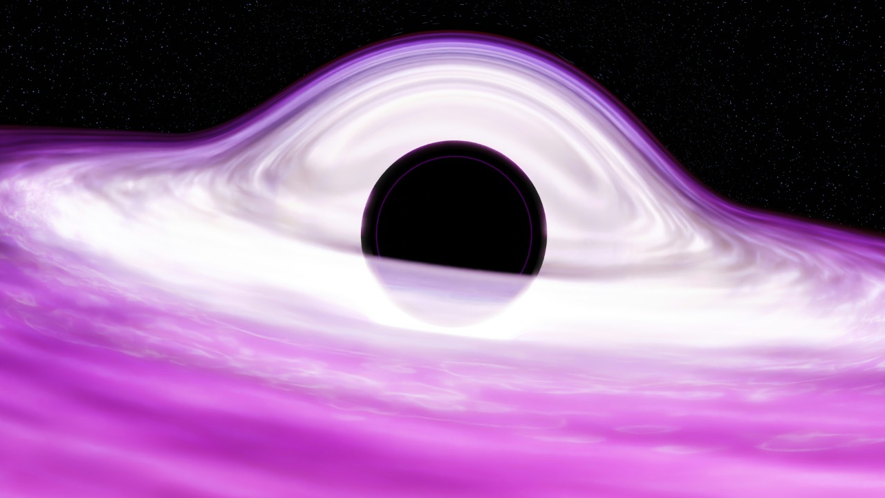 Quantum computer simulates a black hole