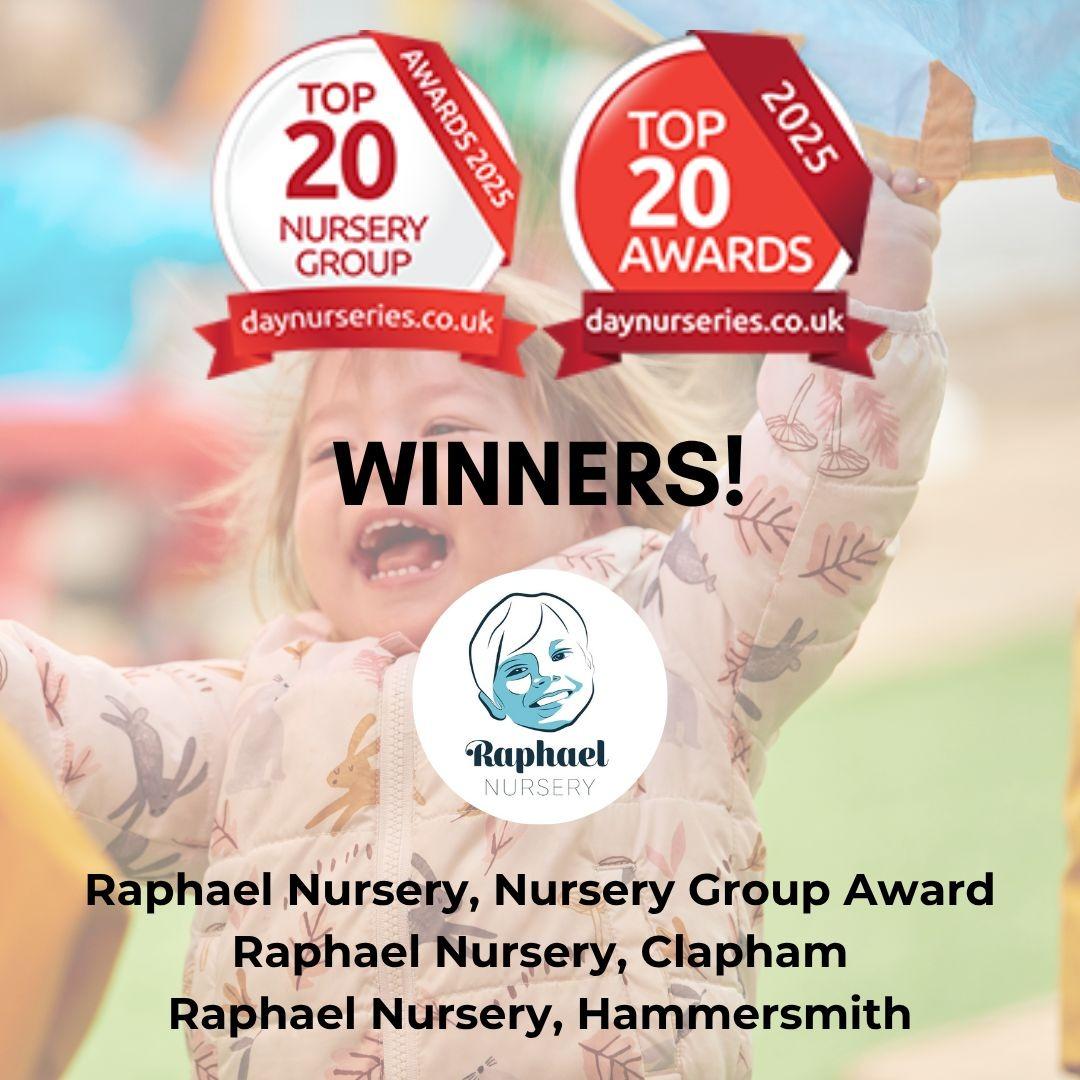 Raphael Nursery rated by parents as one of the UK’s top nursery groups
