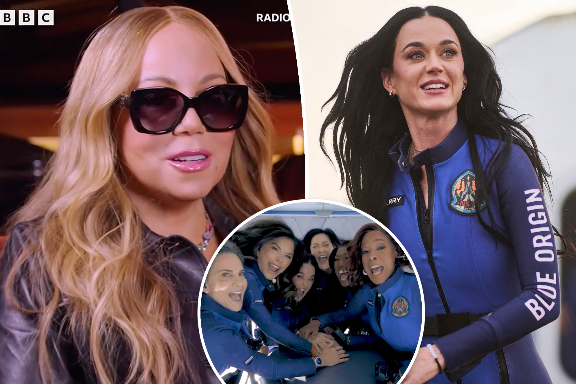 Mariah Carey just learned of Katy Perry’s Blue Origin space flight ...