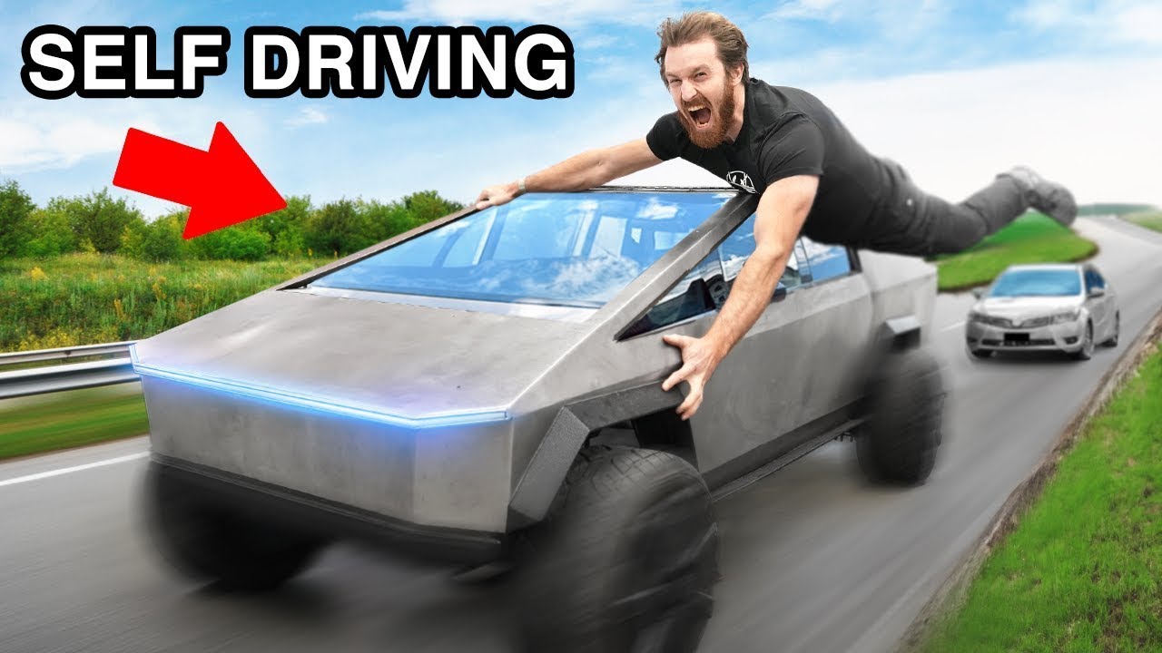 Homemade Tesla? Our Cybertruck Just Went Full Autopilot