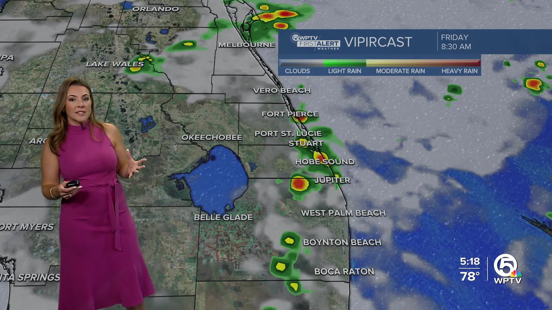 WPTV First Alert Weather forecast, morning of Aug. 8, 2025