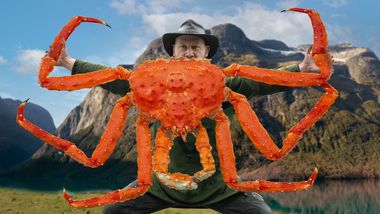 ASMR Wilderness Cooking: King Crab Grilled to Perfection