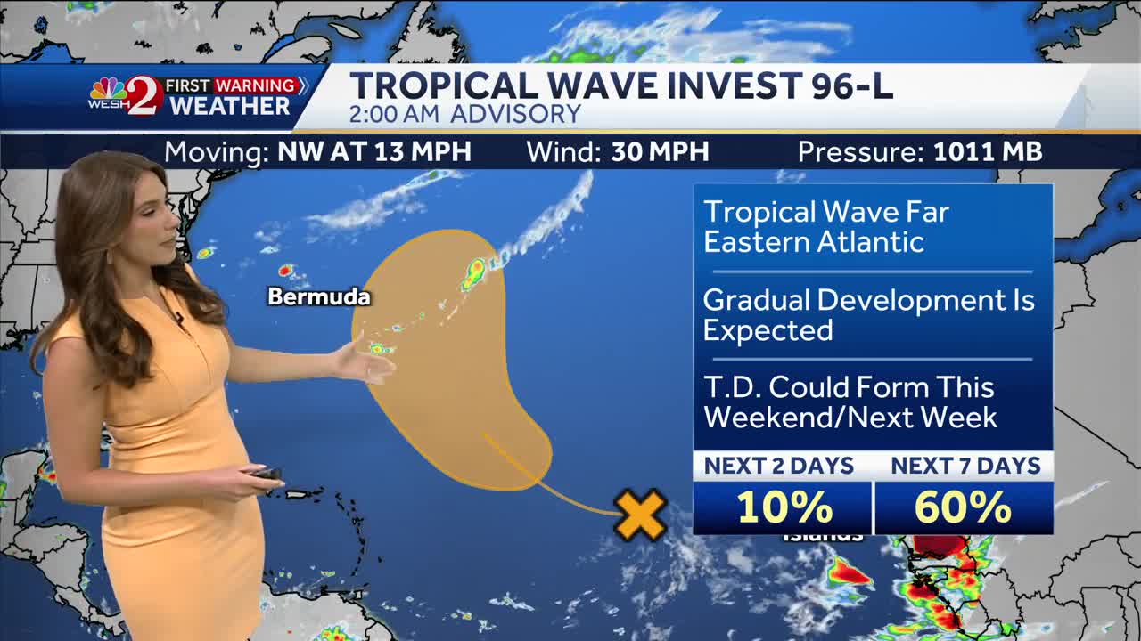 Invest 96-L likely to become next tropical depression in Atlantic, NHC says