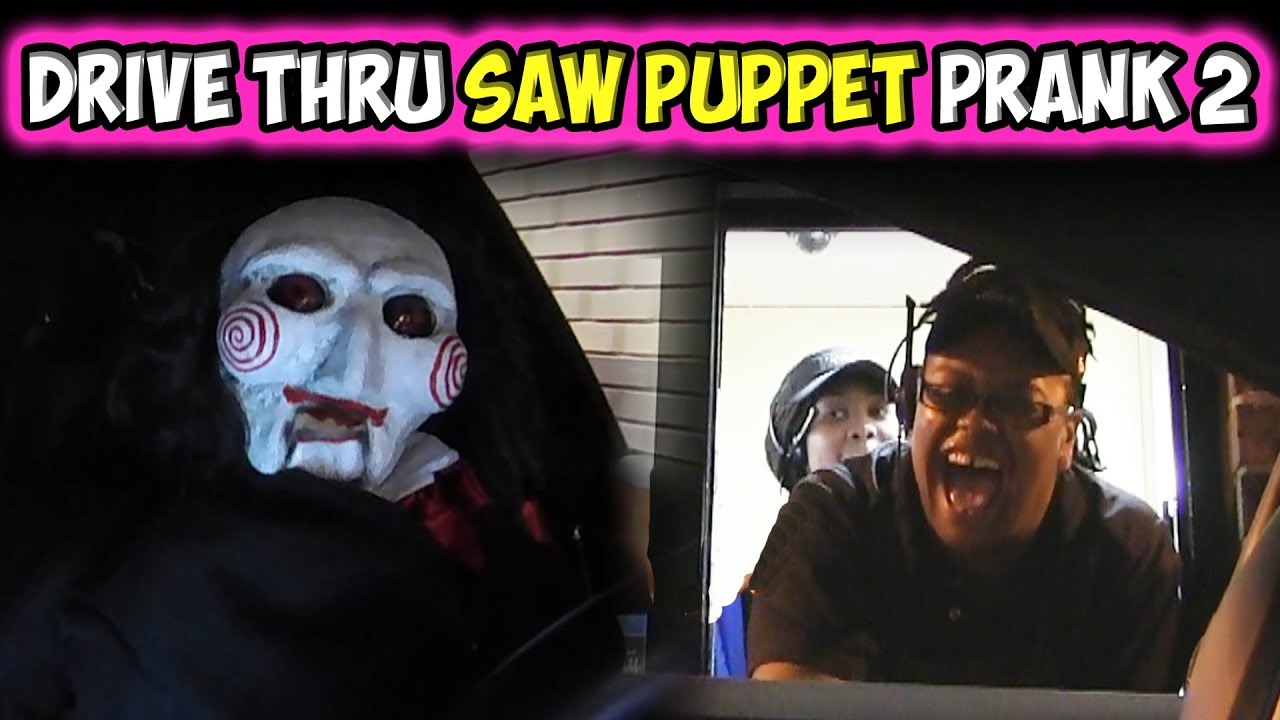 A saw puppet prank returns again