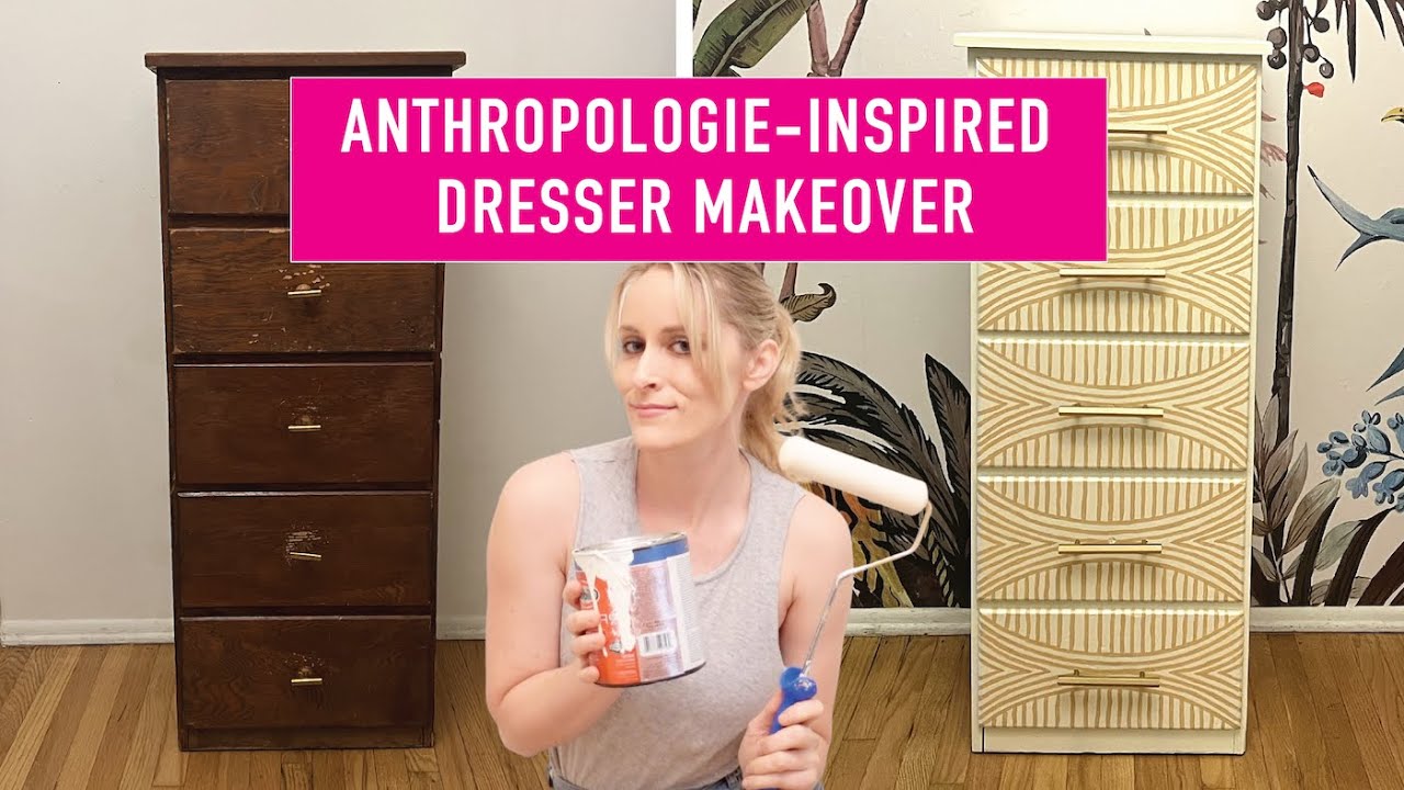 Anthropologie-Inspired Boho Dresser Makeover Using Thrift Finds