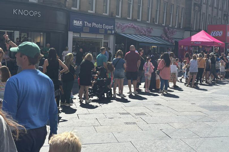 Massive queues in Newcastle city centre as Lego pop-up brings the ...