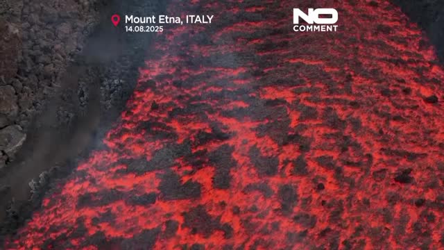 WATCH: Fresh eruption on Mount Etna sends lava down slopes