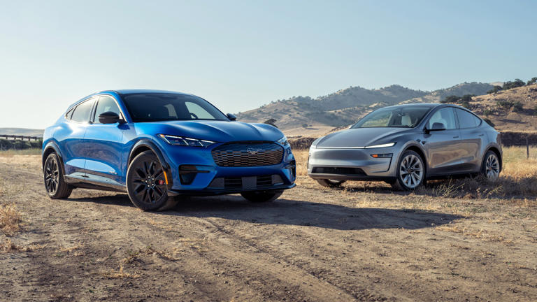 2026 Tesla Model Y vs. 2025 Ford Mustang Mach-E: Old Guard EVs Vie for ...