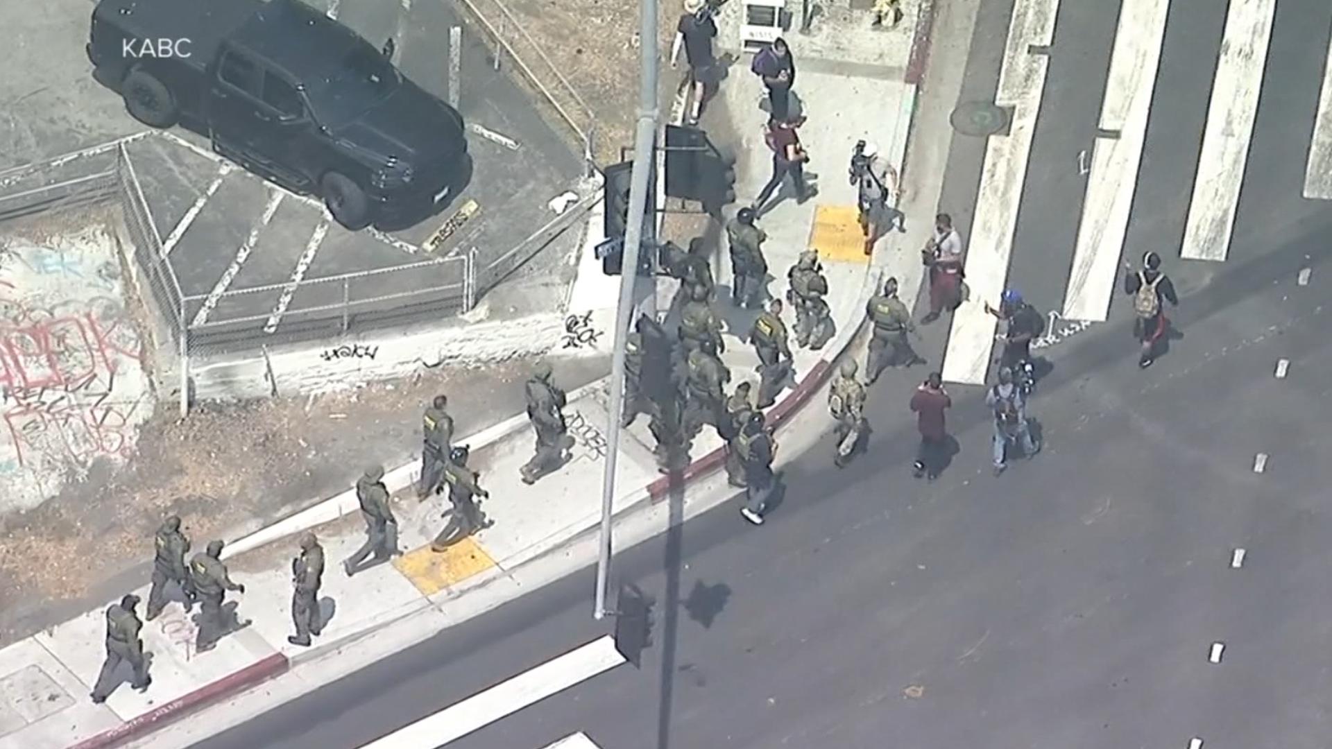 ICE raid conducted outside California governor's press conference in LA