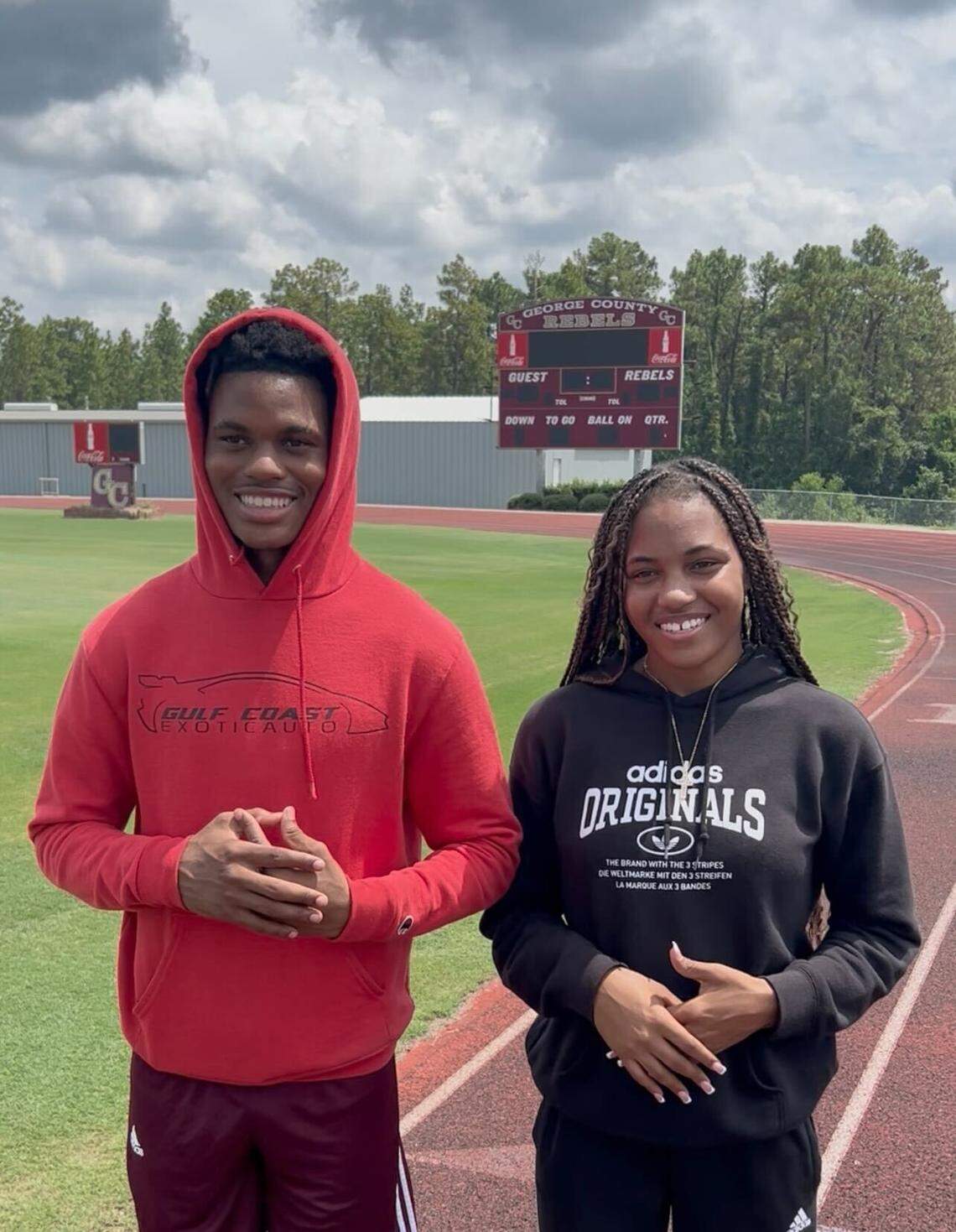 Meet the George County brother and sister duo who both star at wide ...