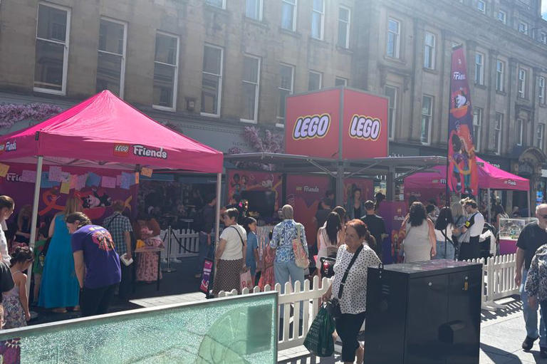 Massive queues in Newcastle city centre as Lego pop-up brings the ...
