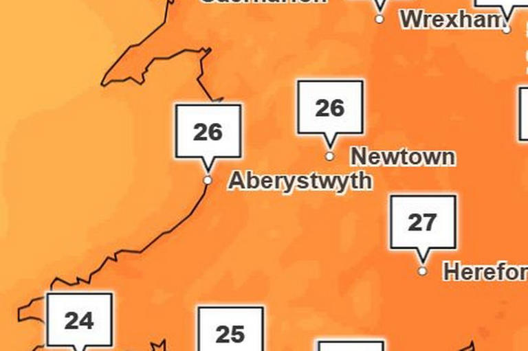 Weather maps show when fourth heatwave will end as Cardiff is hottest ...