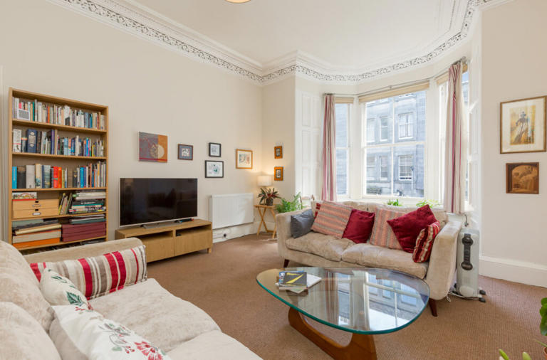 Impressive four-bedroom Edinburgh first floor flat for sale near the ...